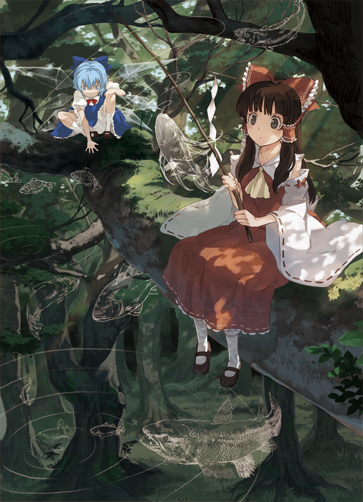 cosmic touhou cirno hakurei reimu | #233462 | yande.re